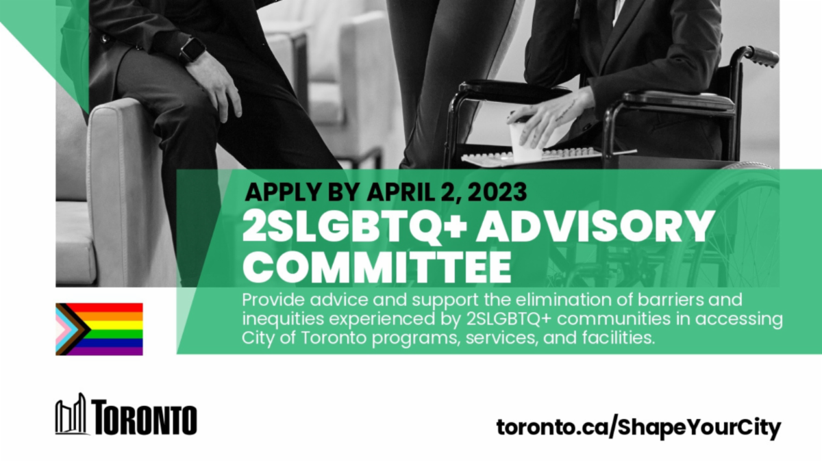 Join Toronto's 2SLGBTQ+ Advisory Committee - NABC